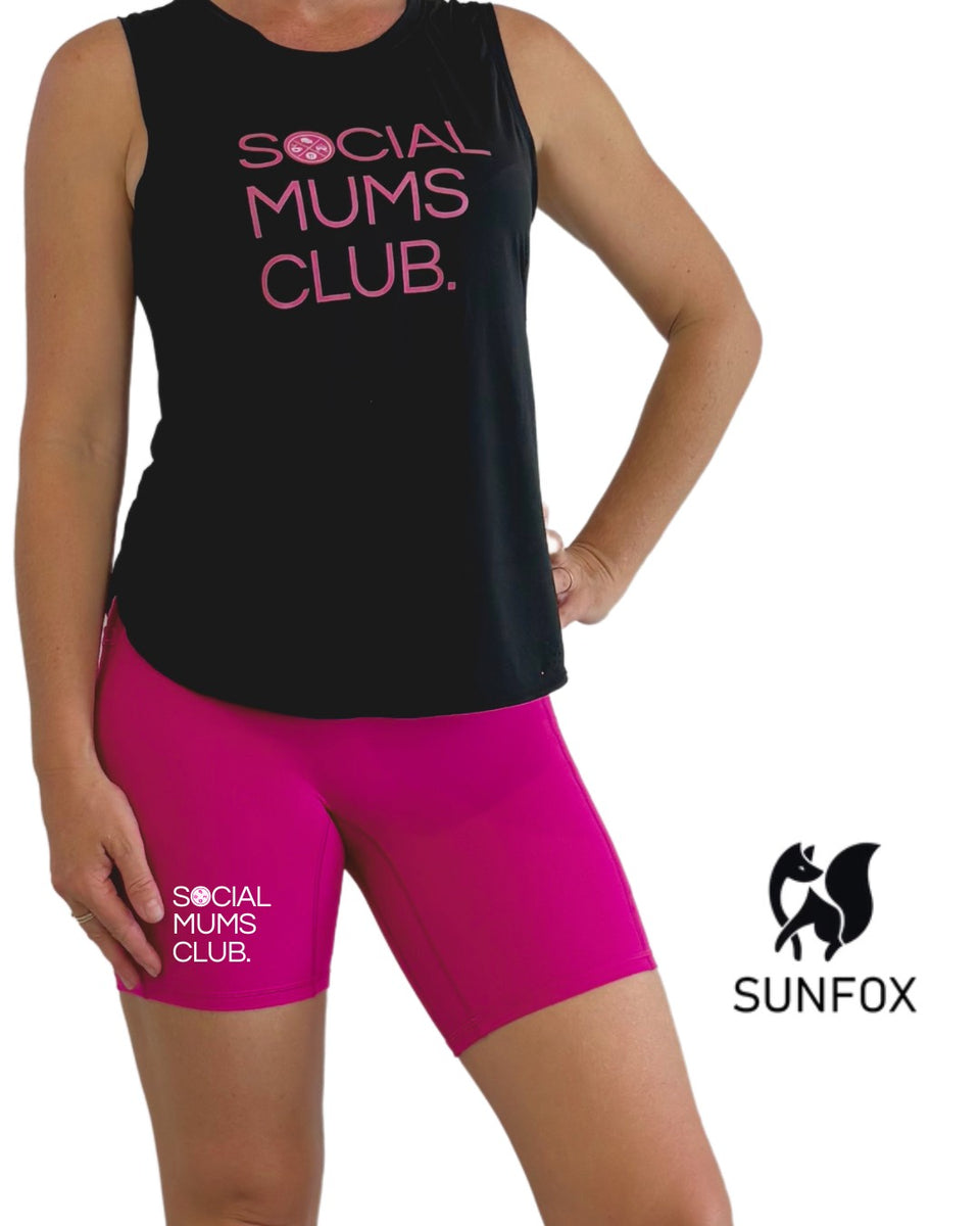 Social Mums Club Shorts with Pockets – Sunfox Active